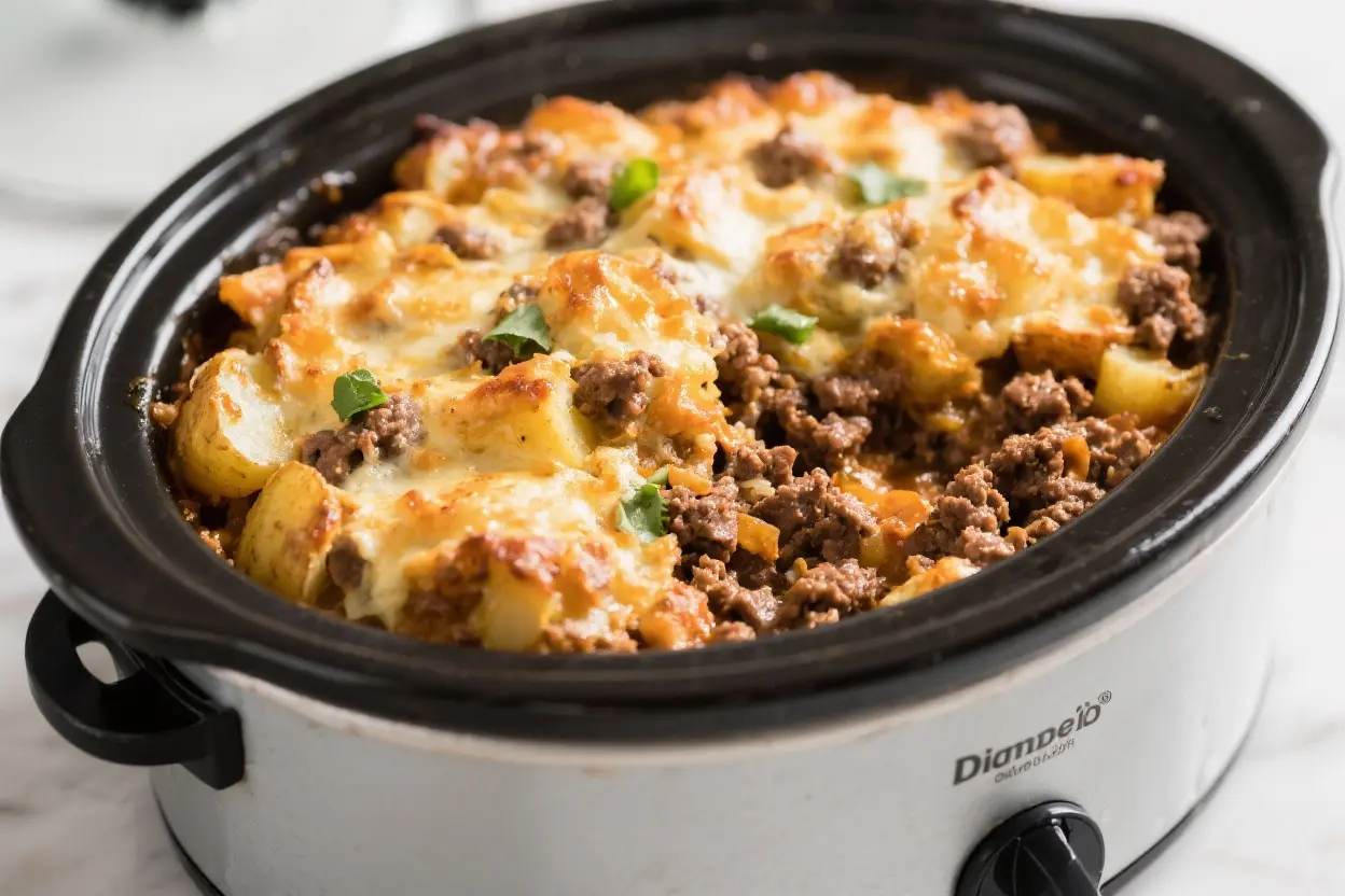 Dump and Go Crockpot Hamburger Potato Casserole - Cozy, Easy, and ...